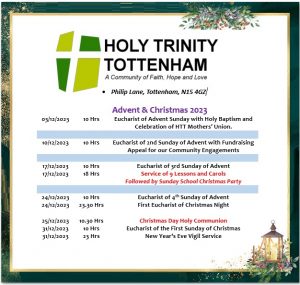 Advent & Christmas 2023 – Holy Trinity Tottenham